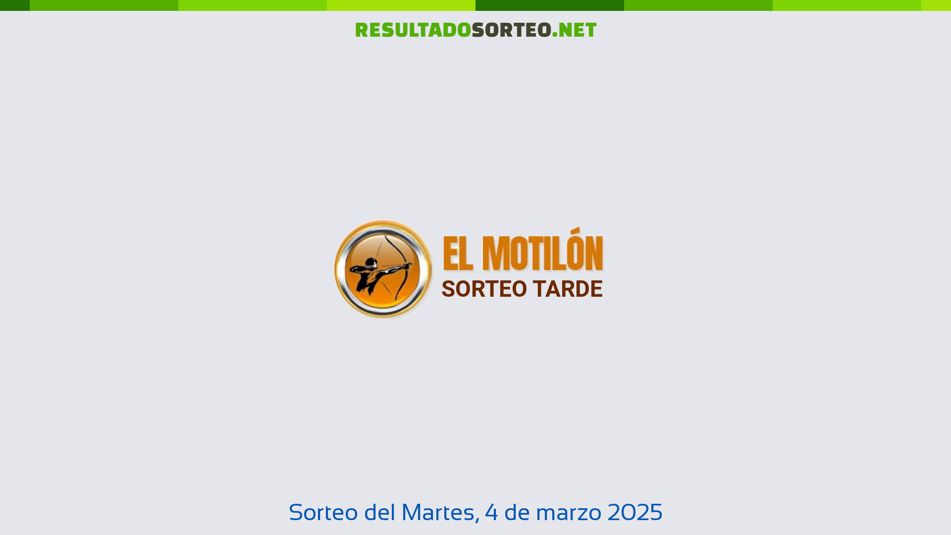 Motilon Tarde. Sorteo del día 4 de marzo de 2025